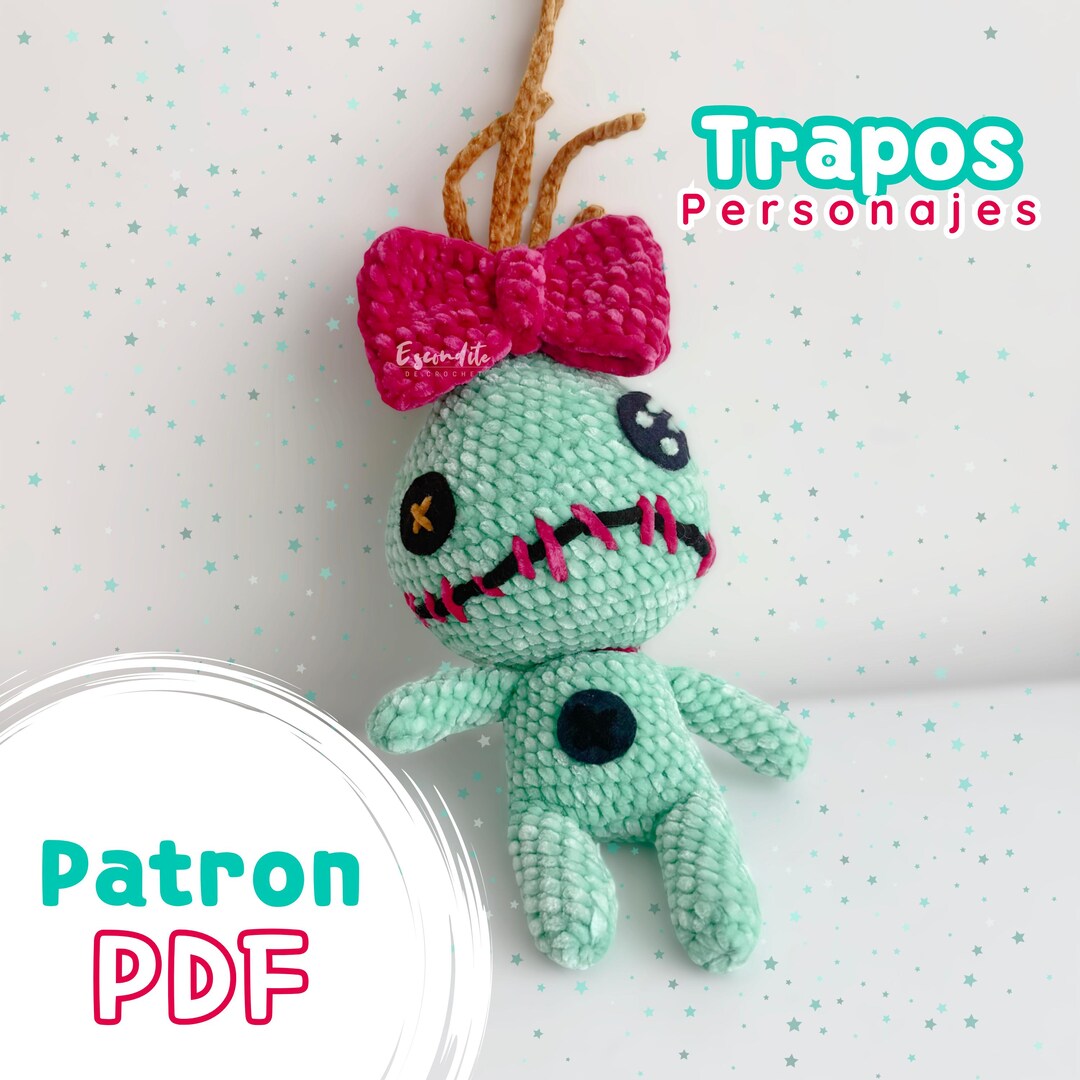 Amigurumi Rags Pattern – Lilo and Stitch Doll PDF (spanish and English ...