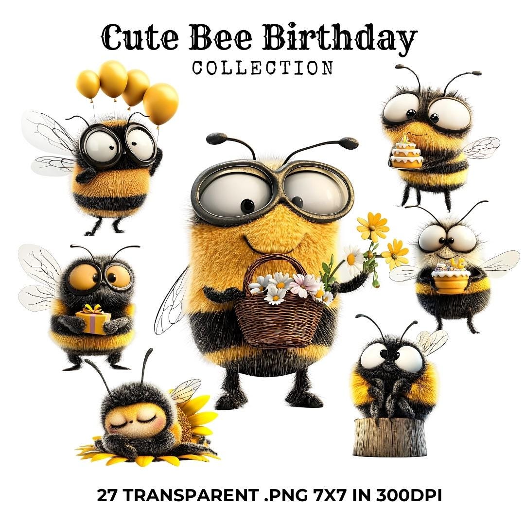 27 1st Bee Birthday Clipart PNG - Cute Bee Family PNG - My 1st Bee-day ...
