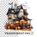 Halloween House Clipart Bundle: Haunted Images (digital Download) - Etsy