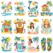 Beach Summer Clipart Bundle: Tropical Vacation Graphics (PNG Digital ...