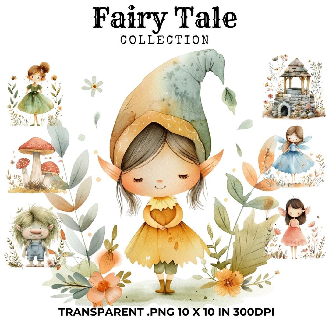 15 Fairy Garden Clipart Bundle, cute Fairy Clipart, Digital Download ...