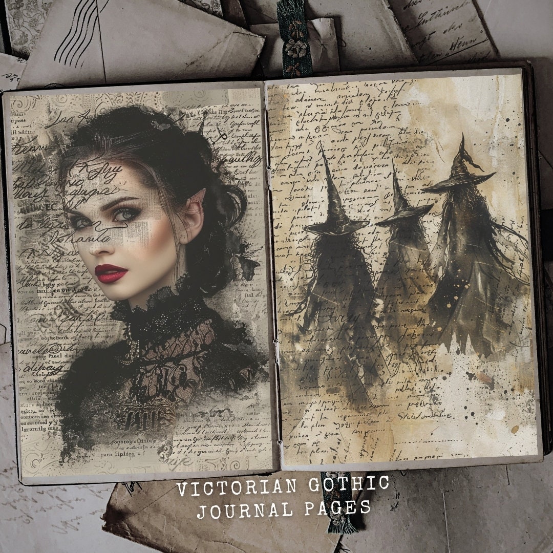 48 Gothic Victorian Junk Journal, Gothic Junk Journal, Digital Download ...