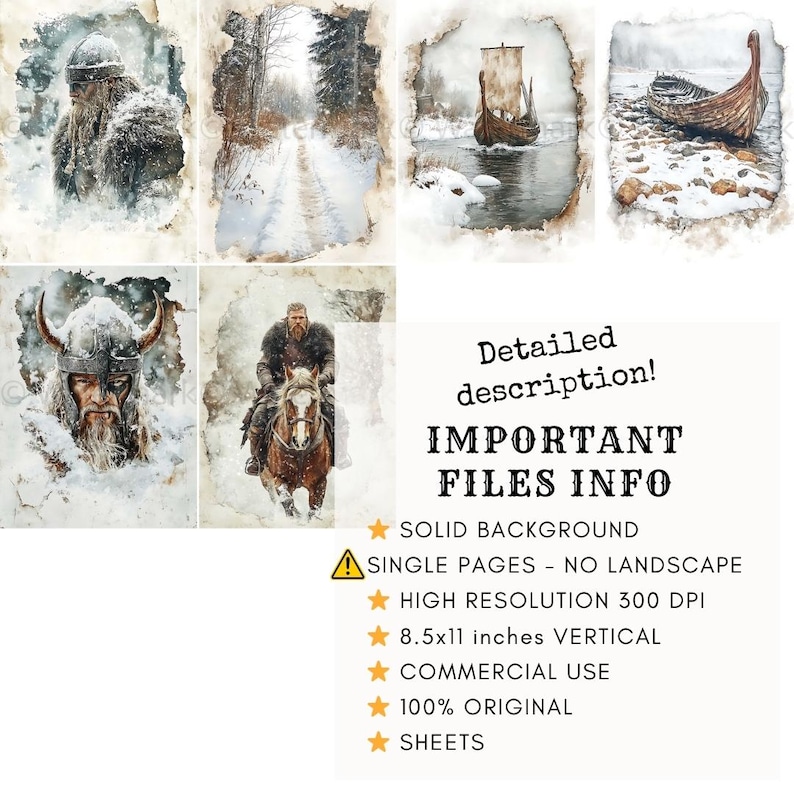 Mythical Viking Junk Journal Kit: Scandinavian Printable Pages (digital ...