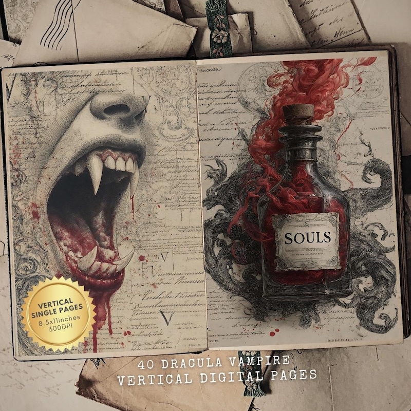 Vampire Victorian Art - Etsy