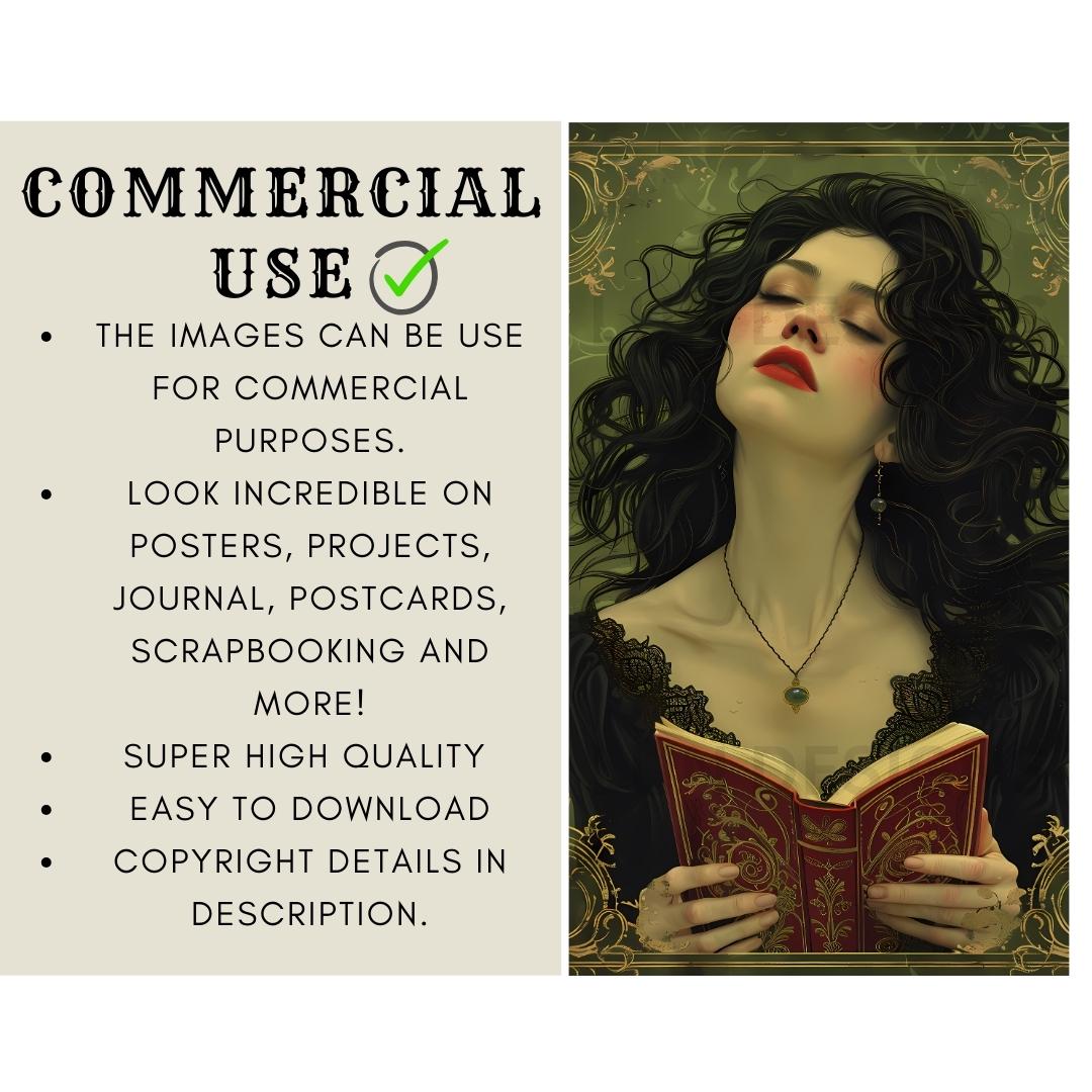 Victorian Lady Writer Junk Journal Pages: Dark Academia Ephemera (PNG ...