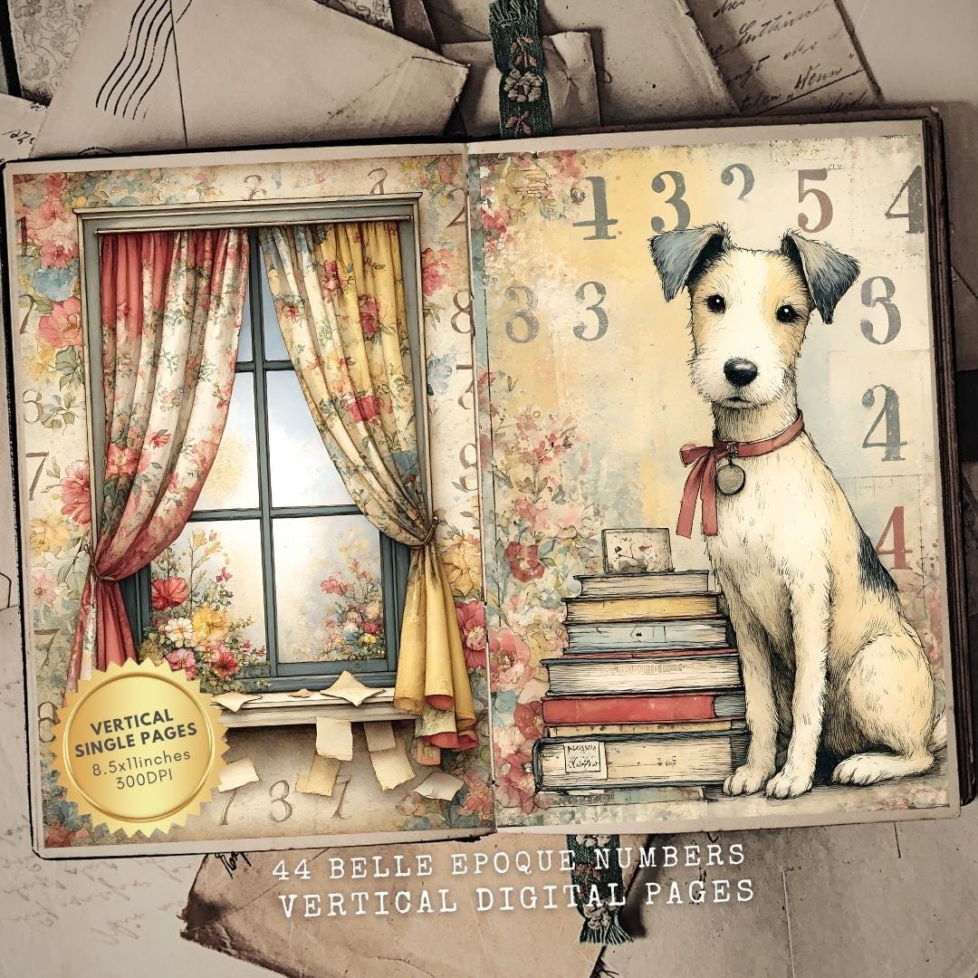 Belle Époque Junk Journal Kit: Vintage Printable Ephemera (digital ...