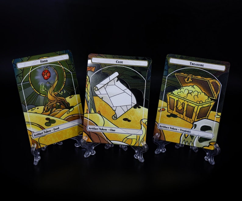 Stained Glass Treasure Trove Series Tokens for Magic the Gathering - Etsy