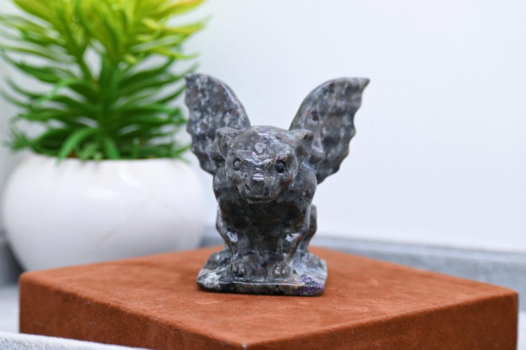 3" Natural Yooperlite Gargoyle,reiki Healing,quartz Crystal Skull ...