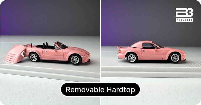 1/64 Mazda MX-5 Pop up Headlight Removable Hardtop Showcase Display Diecast Toy - Etsy