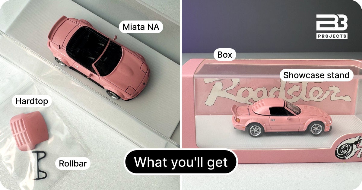 1/64 Mazda MX-5 Pop up Headlight Removable Hardtop Showcase Display Diecast Toy - Etsy