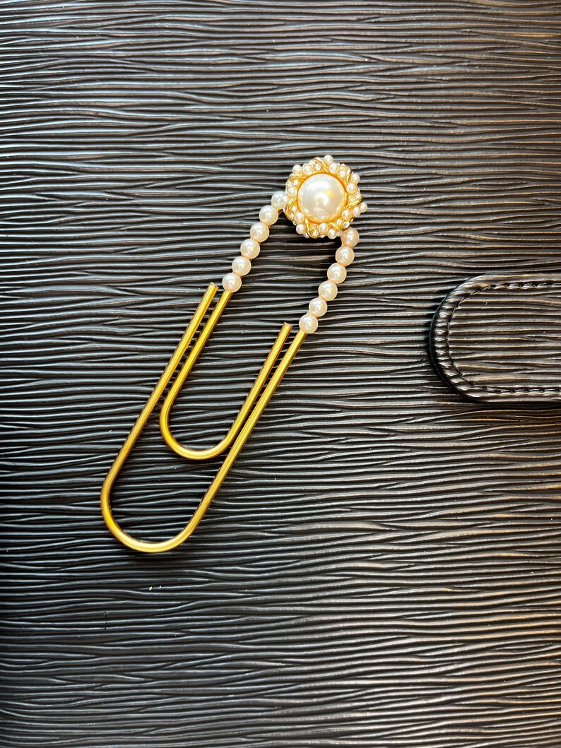 Elegant Embellished Paper Clip V2: Savings Planner Accessory - Etsy