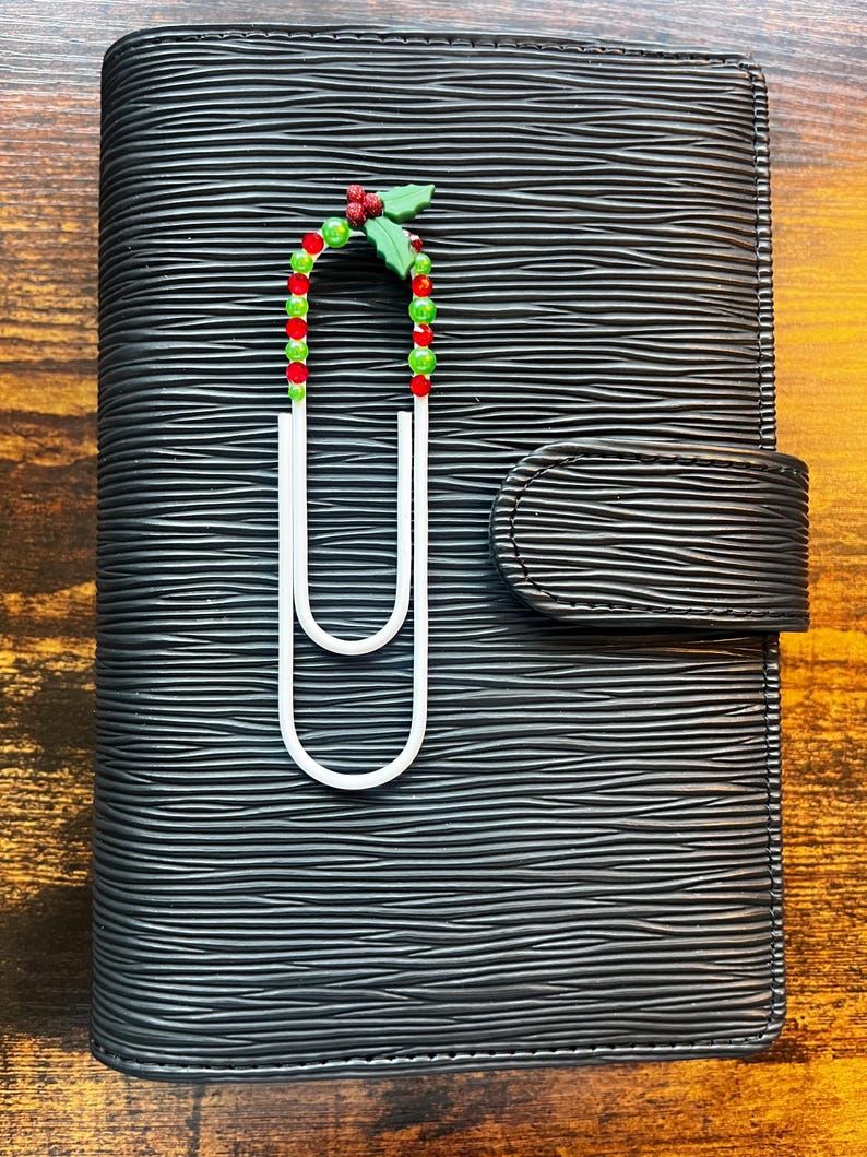Christmas Paper Clips | Decorative Large Paper Clip | Festive Planner ...