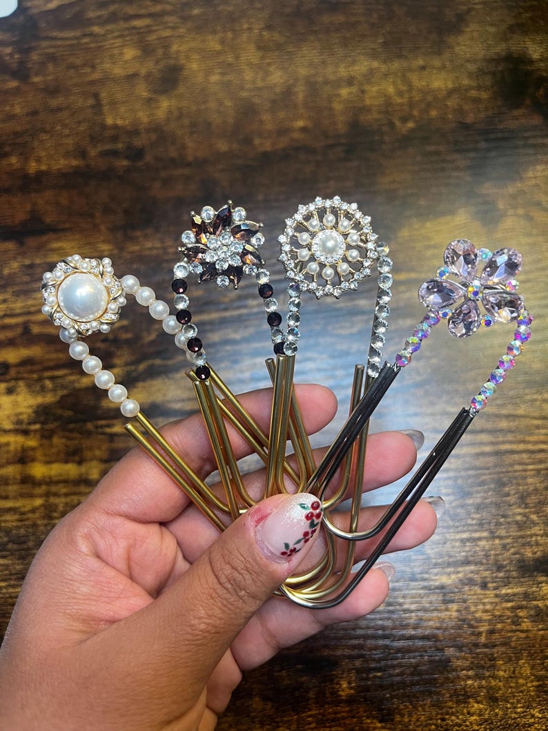 Elegant Embellished Paper Clip V2: Savings Planner Accessory - Etsy