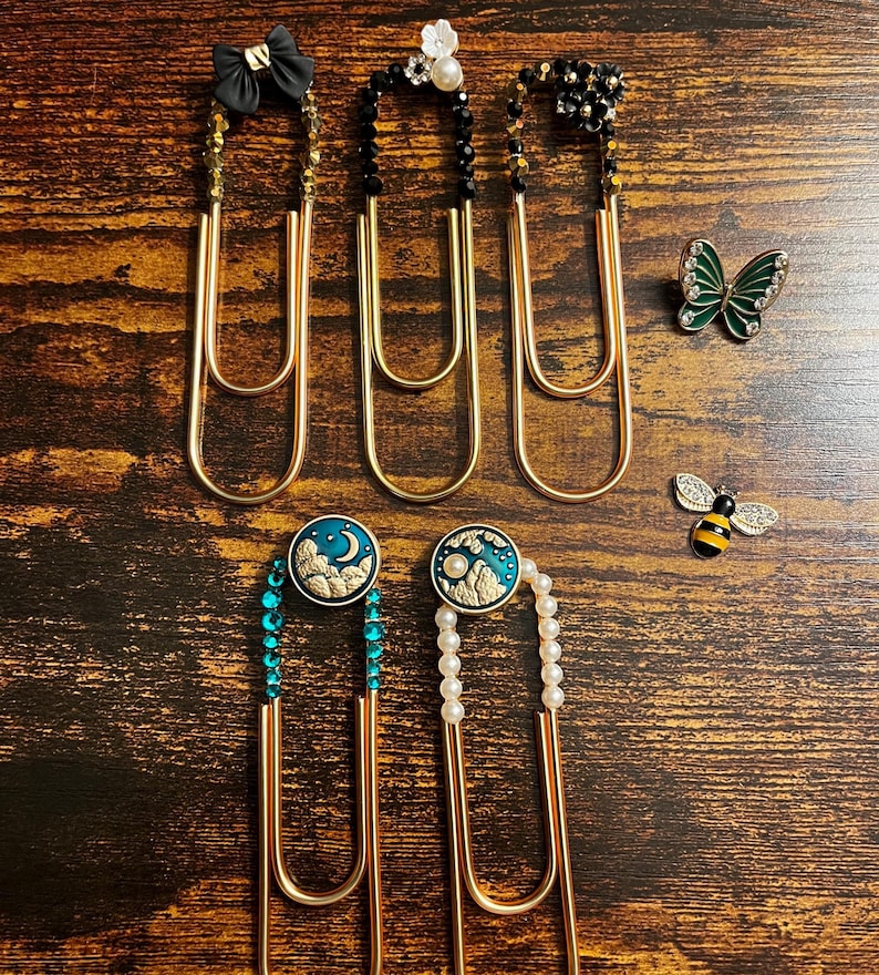 Elegant Decorative V1 Paper Clip: Planner Accessory, Savings Binder ...
