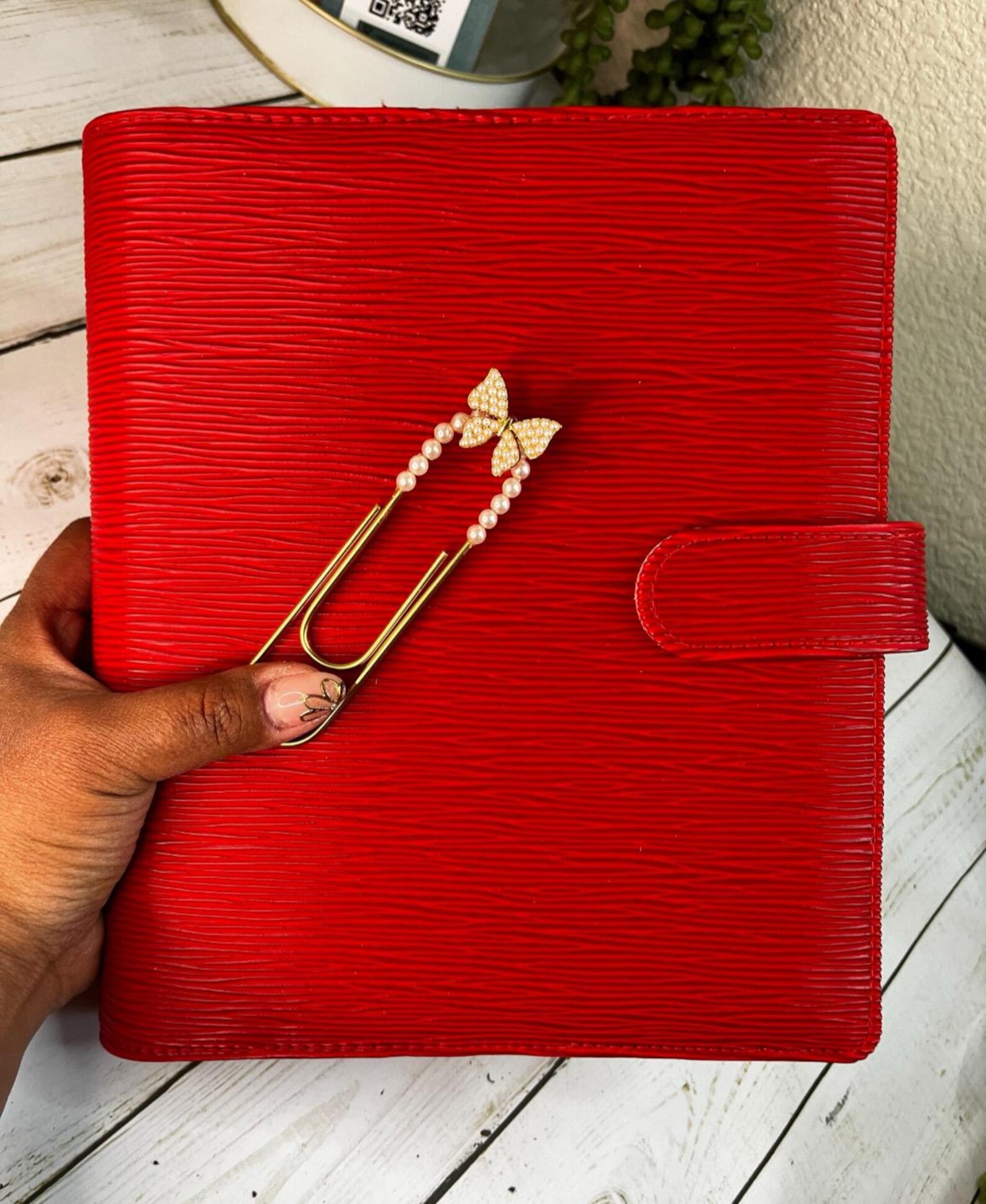 Elegant Decorative V1 Paper Clip: Planner Accessory, Savings Binder ...