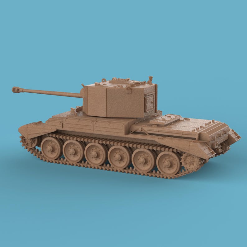 Tabletop Minis | British A30 Challenger Tank | Wargame3d - Etsy