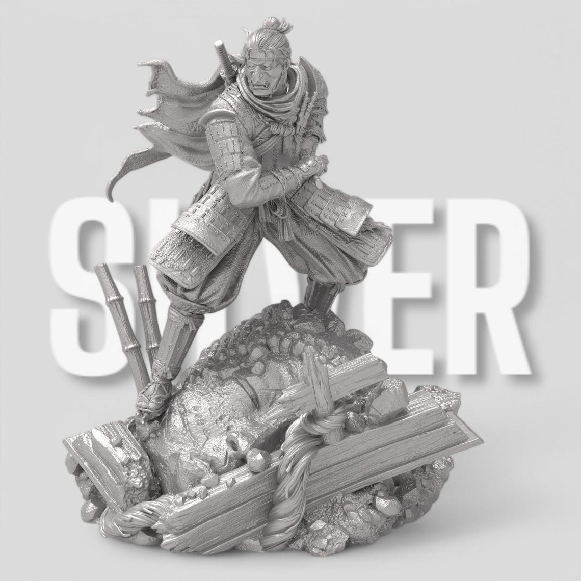 Phantom Ronin Samurai Statue – Resin Battle Display Piece - Etsy