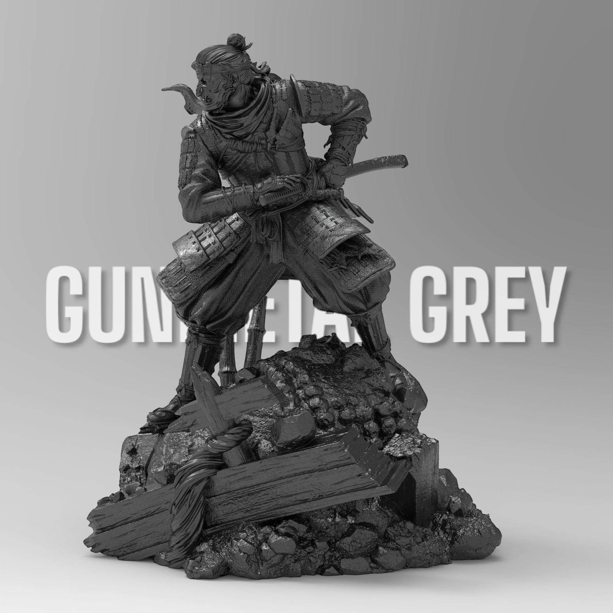 Phantom Ronin Samurai Statue – Resin Battle Display Piece - Etsy