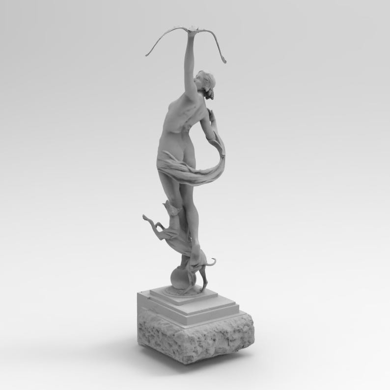 Diana the Huntress Sculpture | Various Sizes & Colors - Etsy