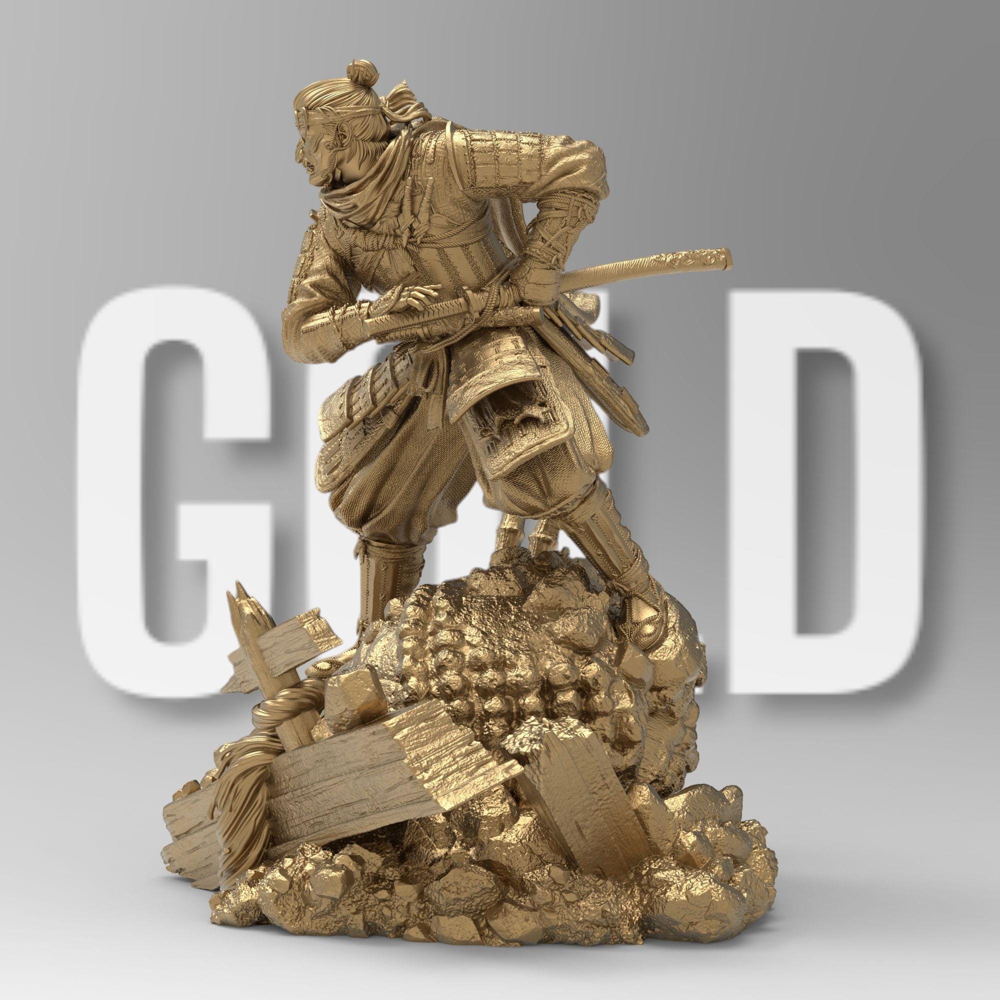 Phantom Ronin Samurai Statue – Resin Battle Display Piece - Etsy