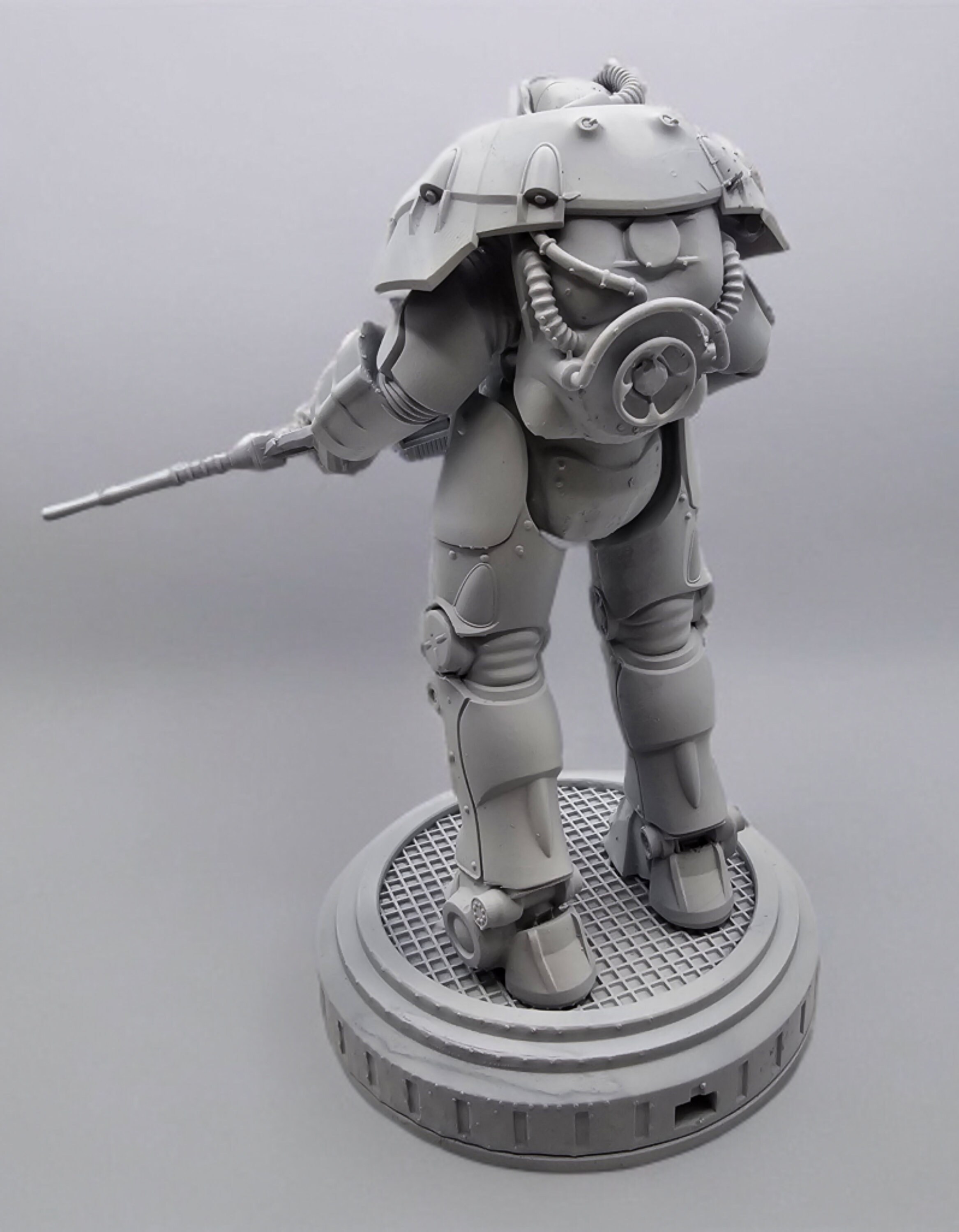 Fallout X-01 Figurine Unpainted | Various Sizes - Etsy
