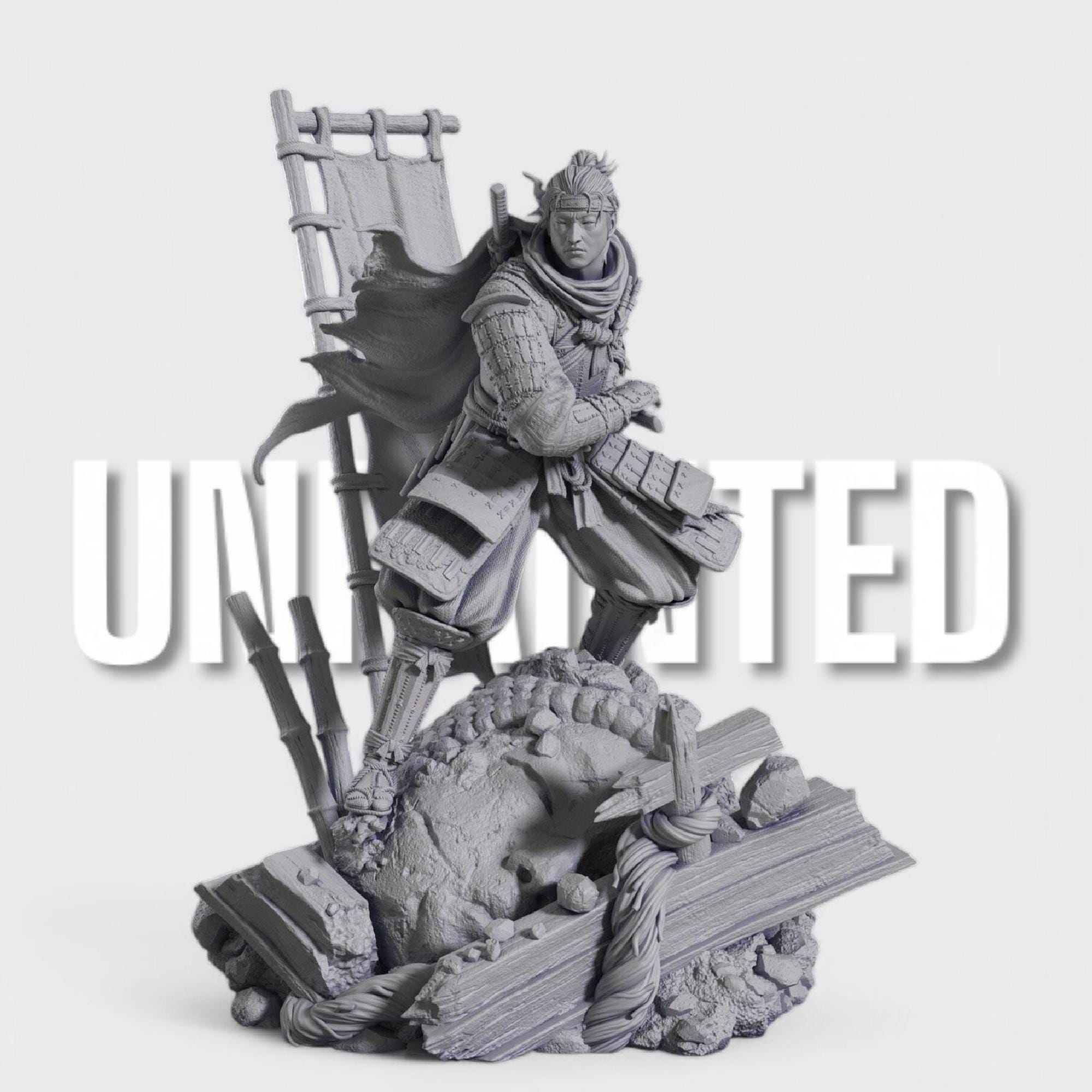 Phantom Ronin Samurai Statue – Resin Battle Display Piece - Etsy