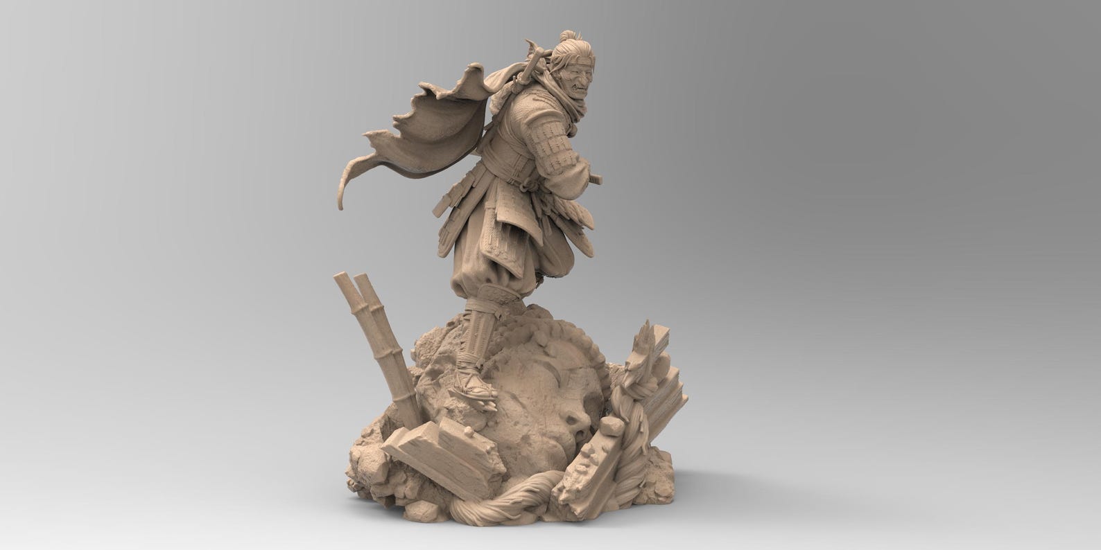 Phantom Ronin Samurai Statue – Resin Battle Display Piece - Etsy