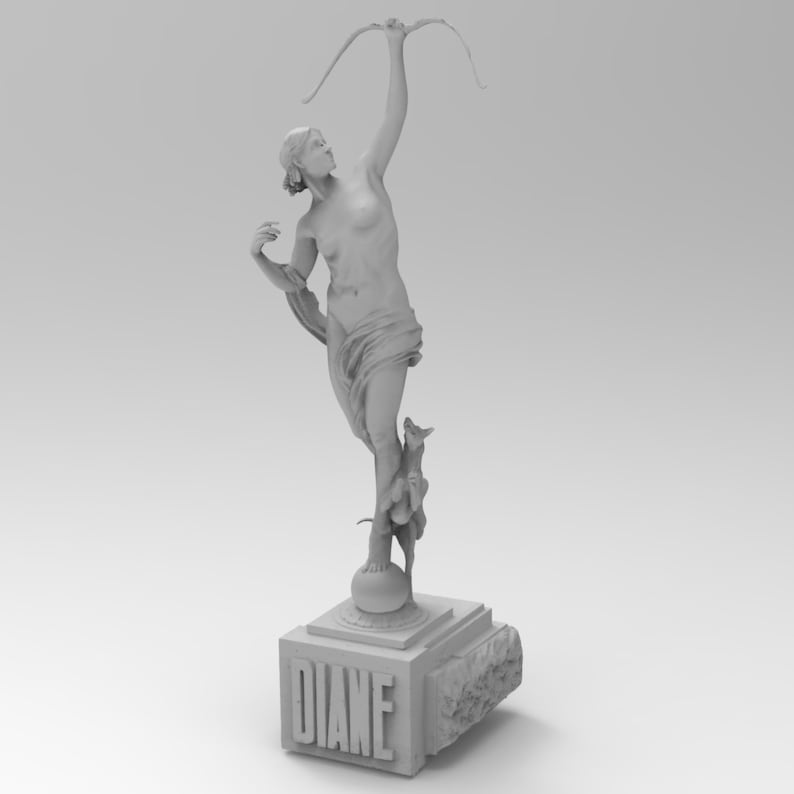 Diana the Huntress Sculpture | Various Sizes & Colors - Etsy