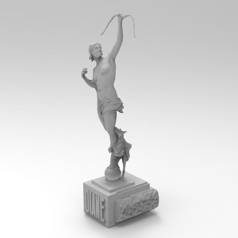Diana the Huntress Sculpture | Various Sizes & Colors - Etsy