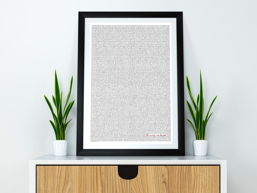 Entire Script Poster National Treasure - Etsy