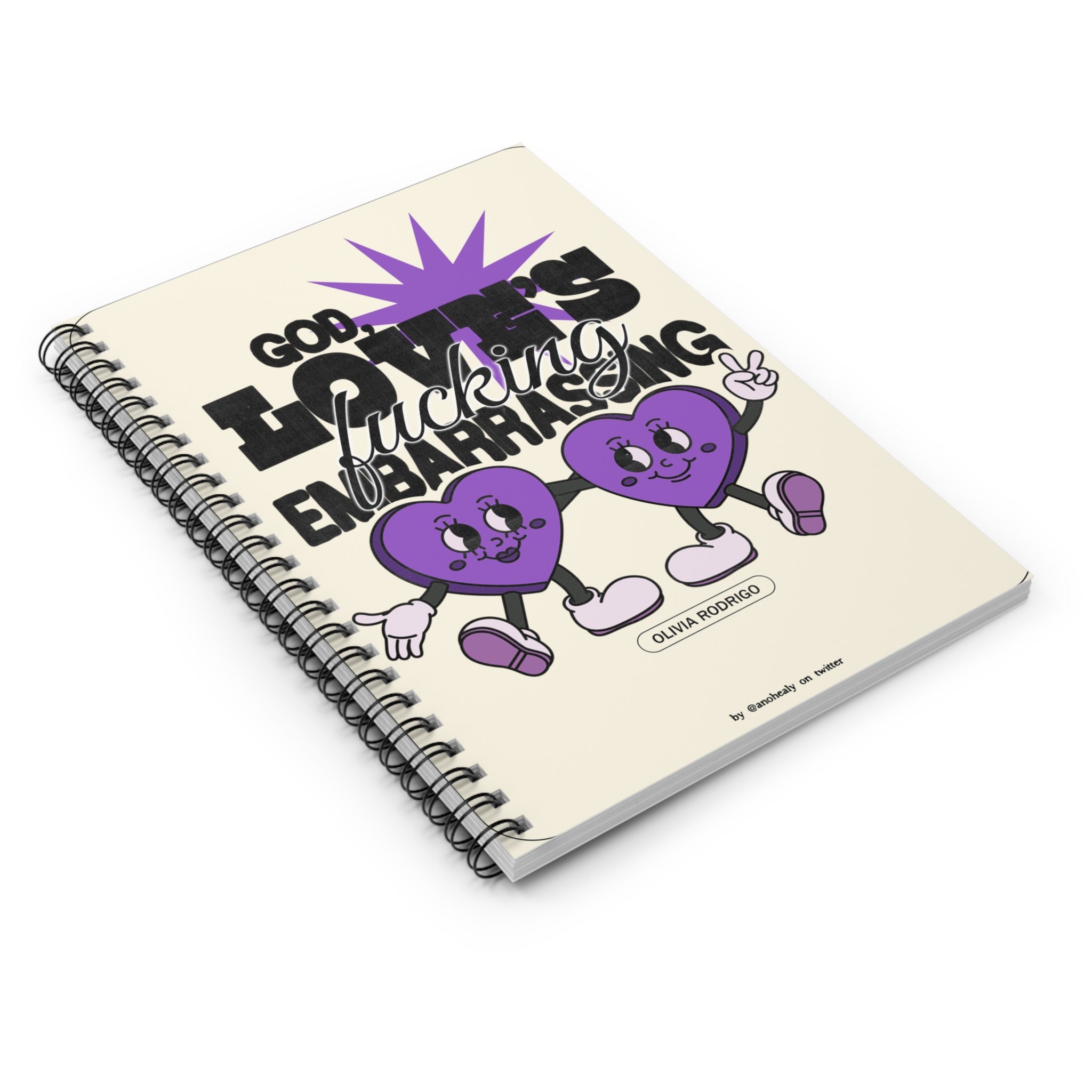 Olivia Rodrigo GUTS Fan Made Merch Spiral Notebook Ruled Line - Etsy