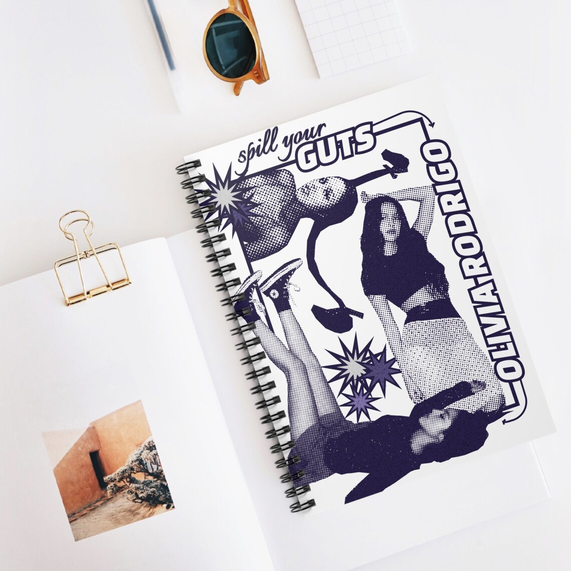 Olivia Rodrigo Guts Fan Merch Spiral Notebook Ruled Line - Etsy