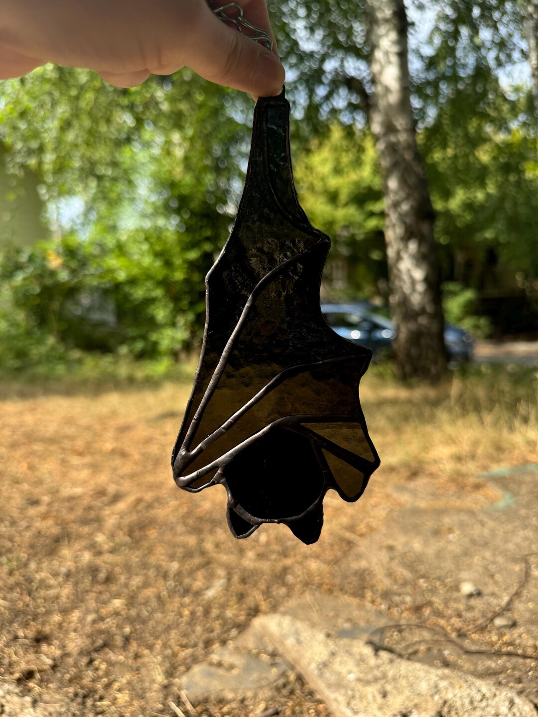 Stained Glass Bats, Sleeping Bat Window Hanging, Bat Suncatcher - Etsy