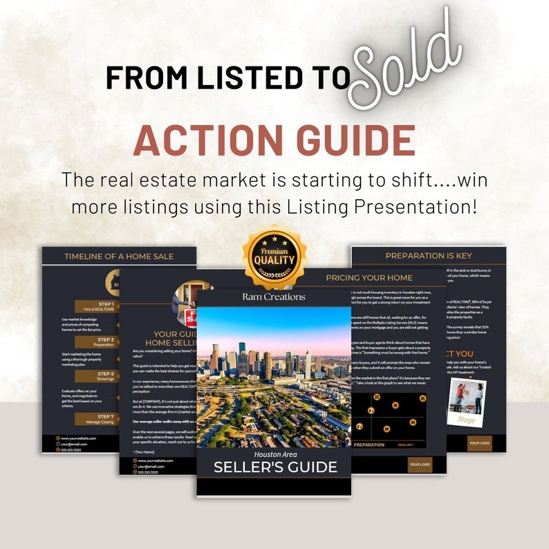 Real Estate Buyer & Seller Guide Bundle: Canva Templates - Etsy