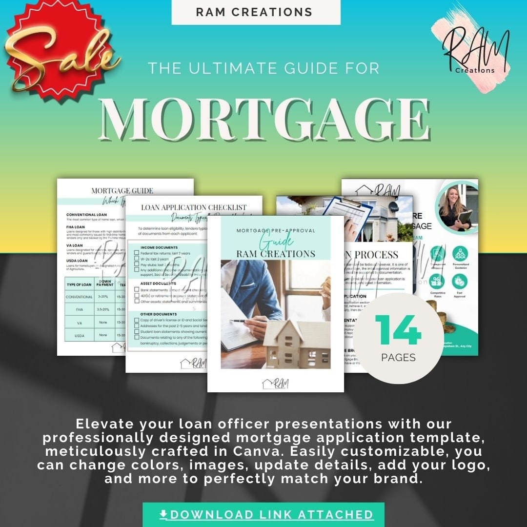 Loan Application/ Mortgage - Complete Guide - Real Estate - Home Buyer ...