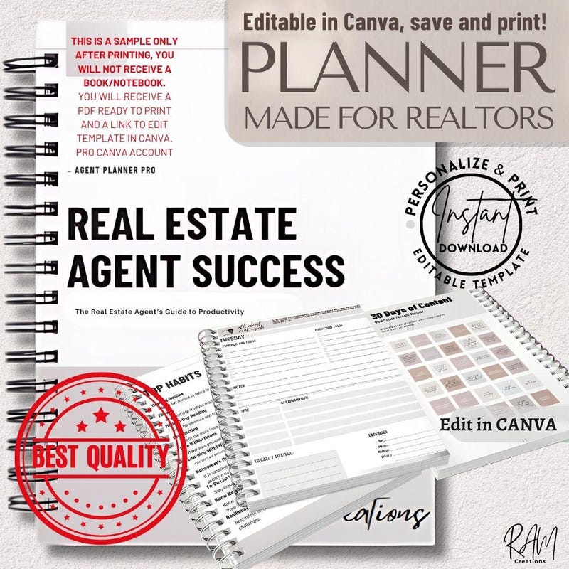 Real Estate Planner - Etsy