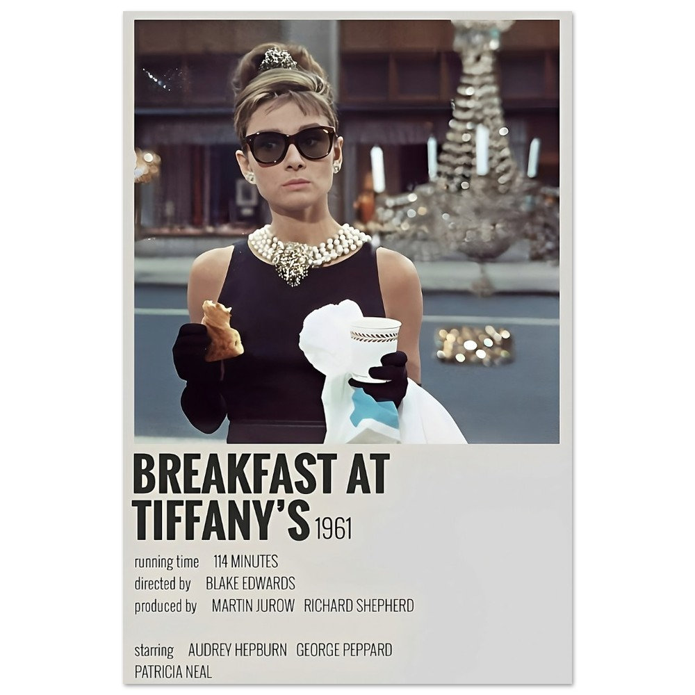 Breakfast at Tiffany's Poster Print Audrey Hepburn Poster Classy Poster ...