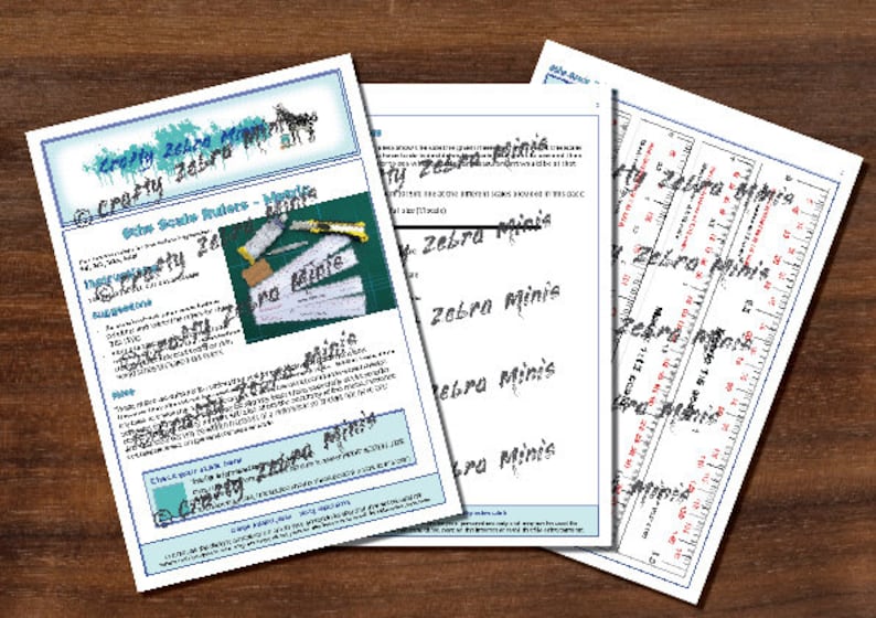 6ths Scale Rulers, Printable - METRIC (1/6, 1/12, 1/24 and 1/48) - Etsy