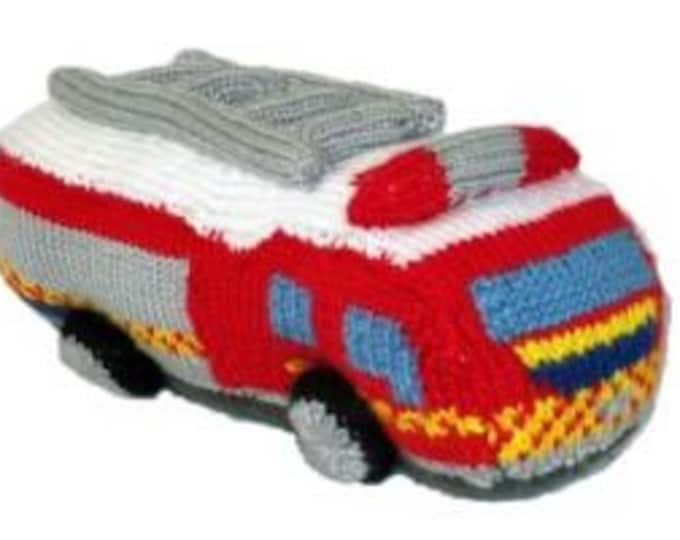 Fire Truck Neck Scarf - PDF Knitting Pattern - for Immediate Download ...