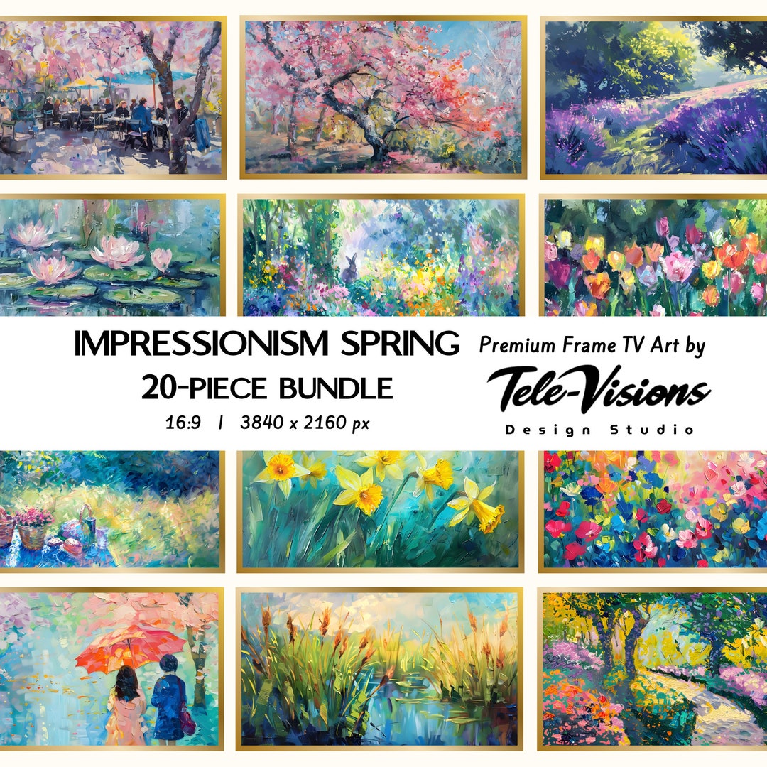 Impressionist Dreams Series Digital Art Downloads Classic Impressionism ...
