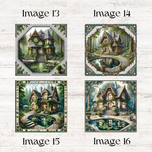 Enchanted Cottage Retreat Fabric Panels - 20 Unique Designs for ...