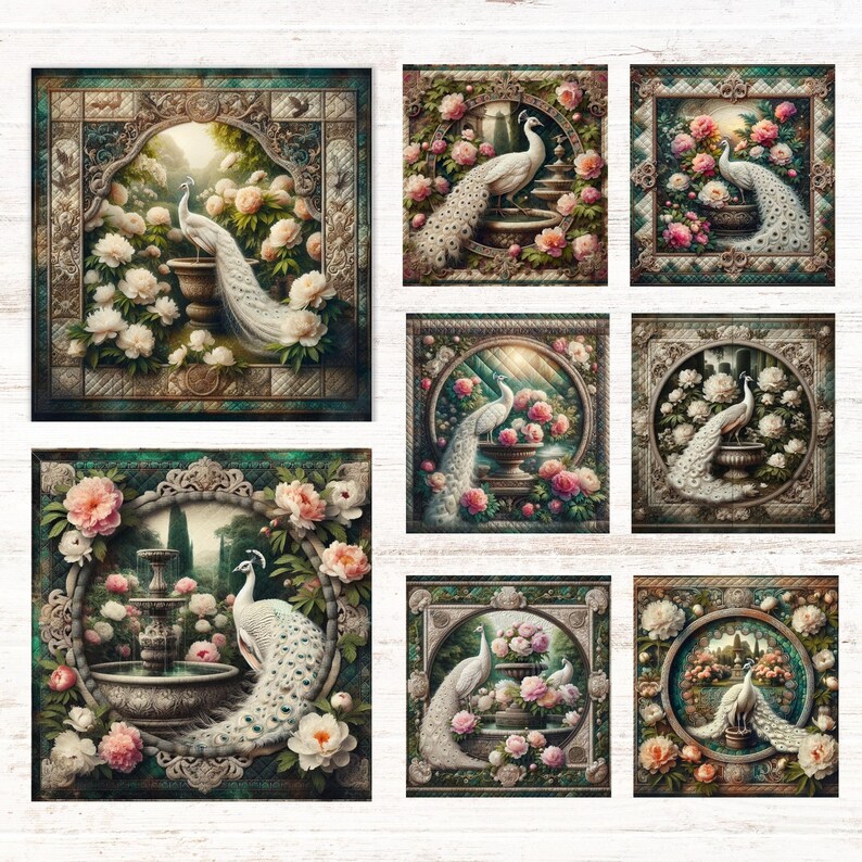 Quilt Fabric Panels – Victorian Garden Grace Sewing Art - Etsy