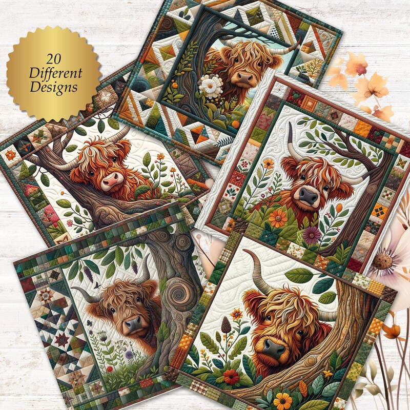 Cow Quilt Block Pattern - Etsy