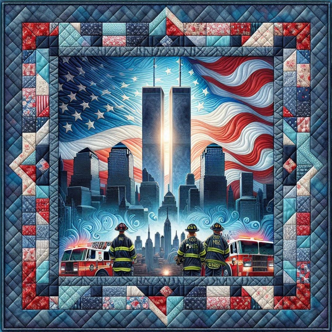 Quilt Fabric Panels – Always Remember Patriotic Memorial Sewing Art - Etsy