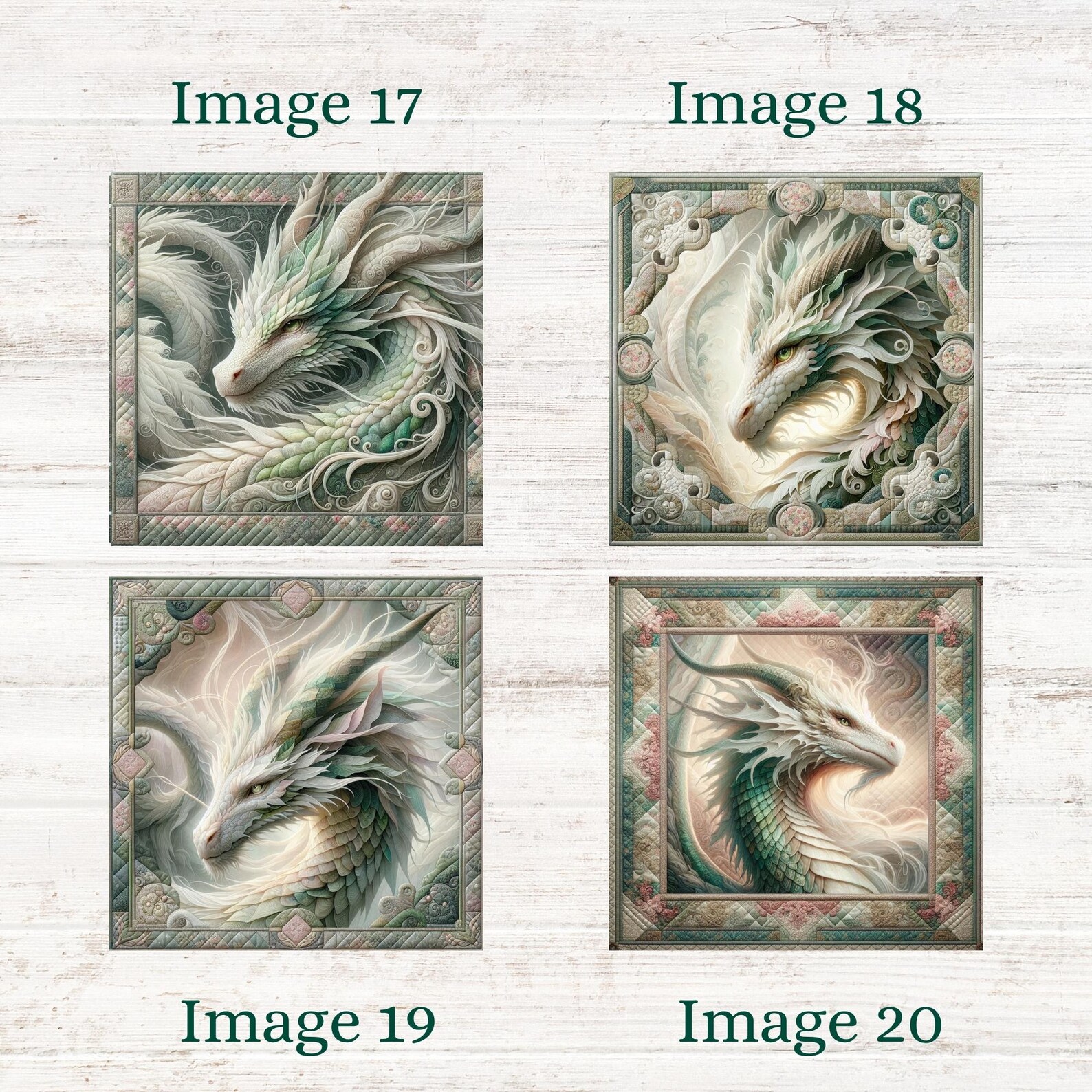 Quilt Fabric Panels – Dragon of the Mists Sewing Art - Etsy