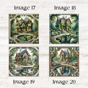 Enchanted Cottage Retreat Fabric Panels - 20 Unique Designs for ...
