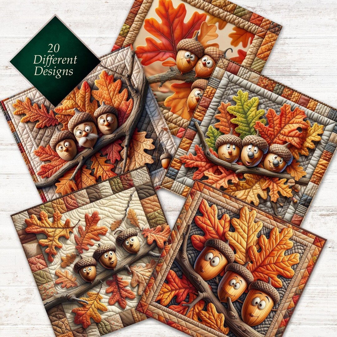 Oak Tree Crew Fabric Panels - 20 Unique Designs for Sewing & Crafting ...