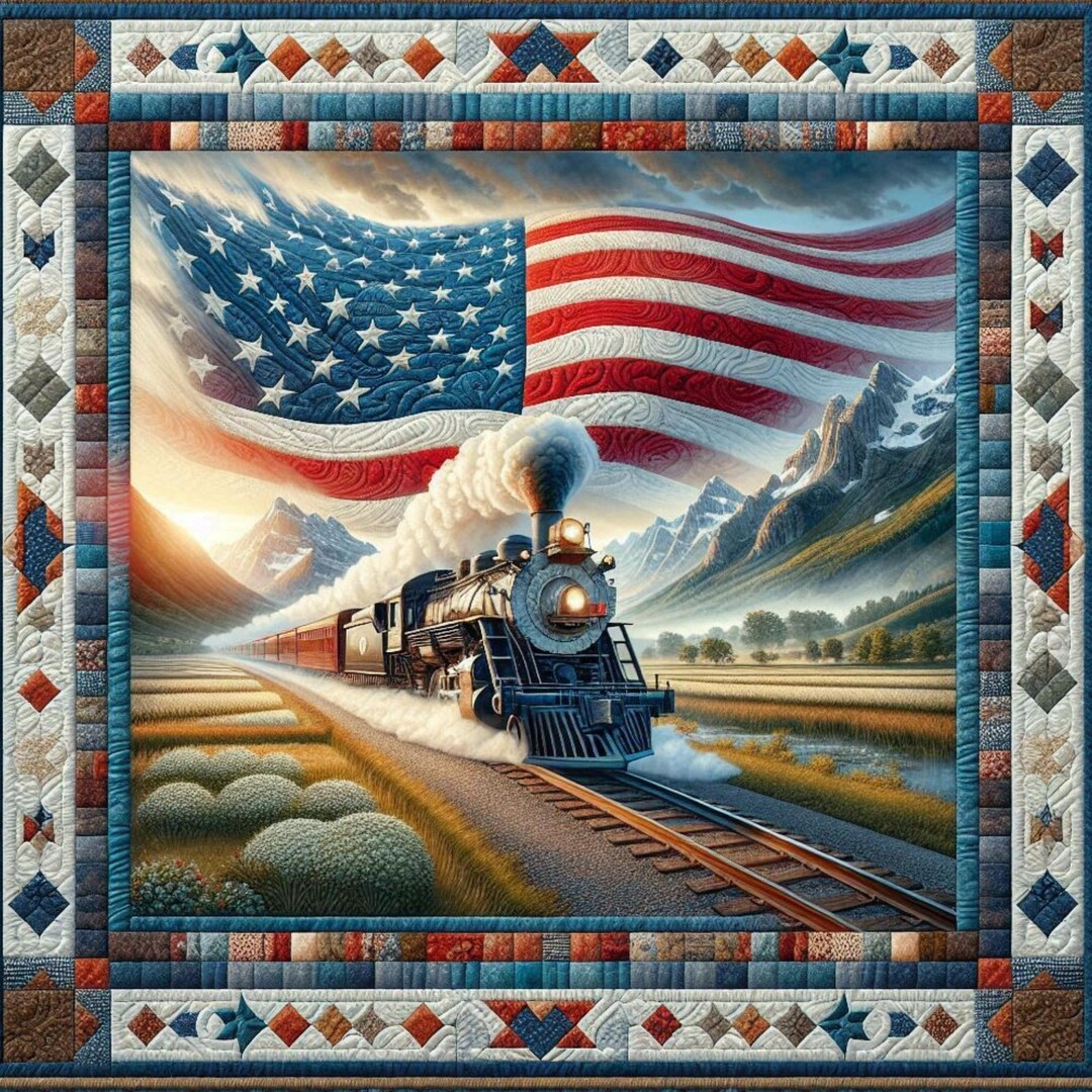 Diamond Painting Kit: Heartland Express Diamond Art - Etsy