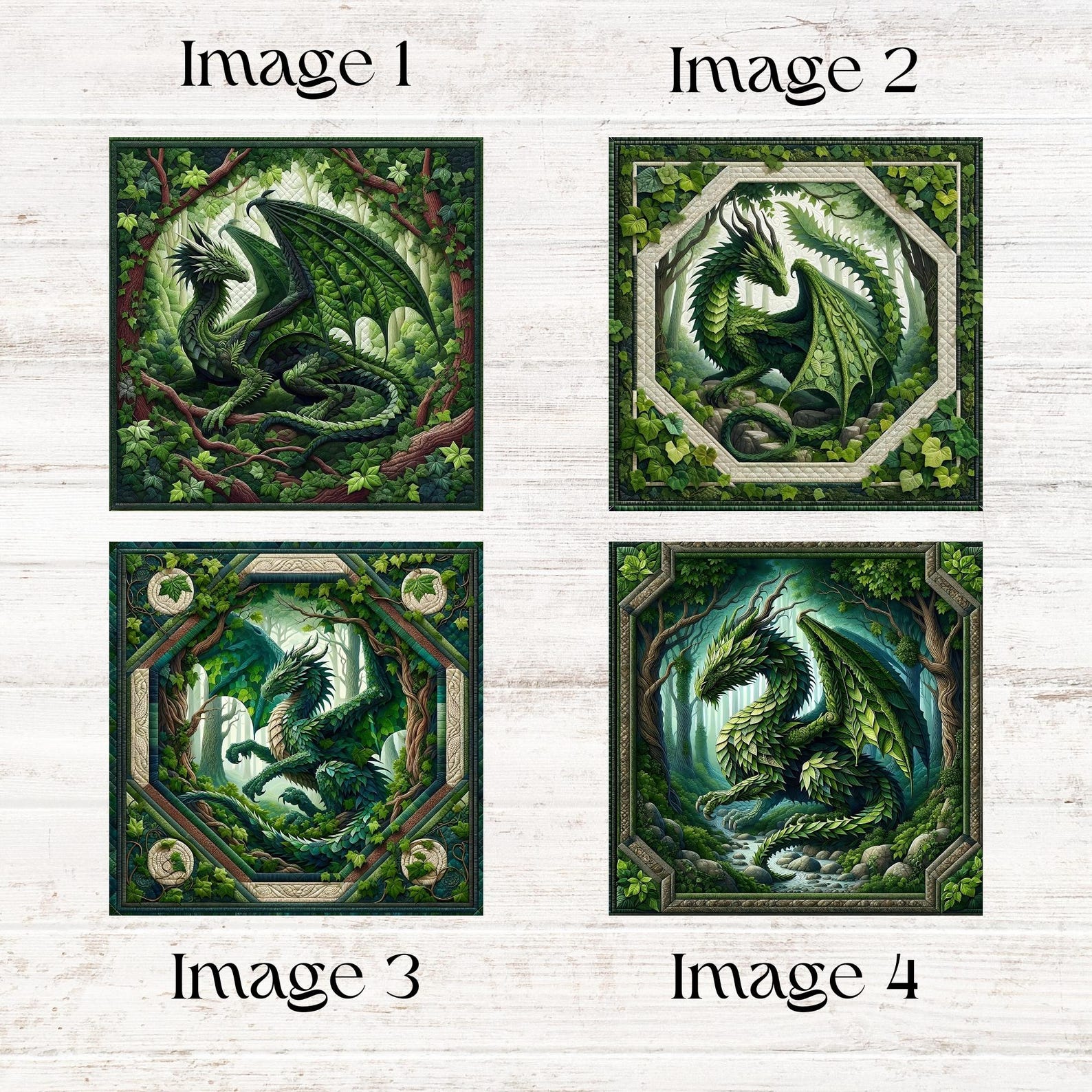 Enchanted Forest Guardians Fabric Panels - 20 Unique Designs for Sewing ...