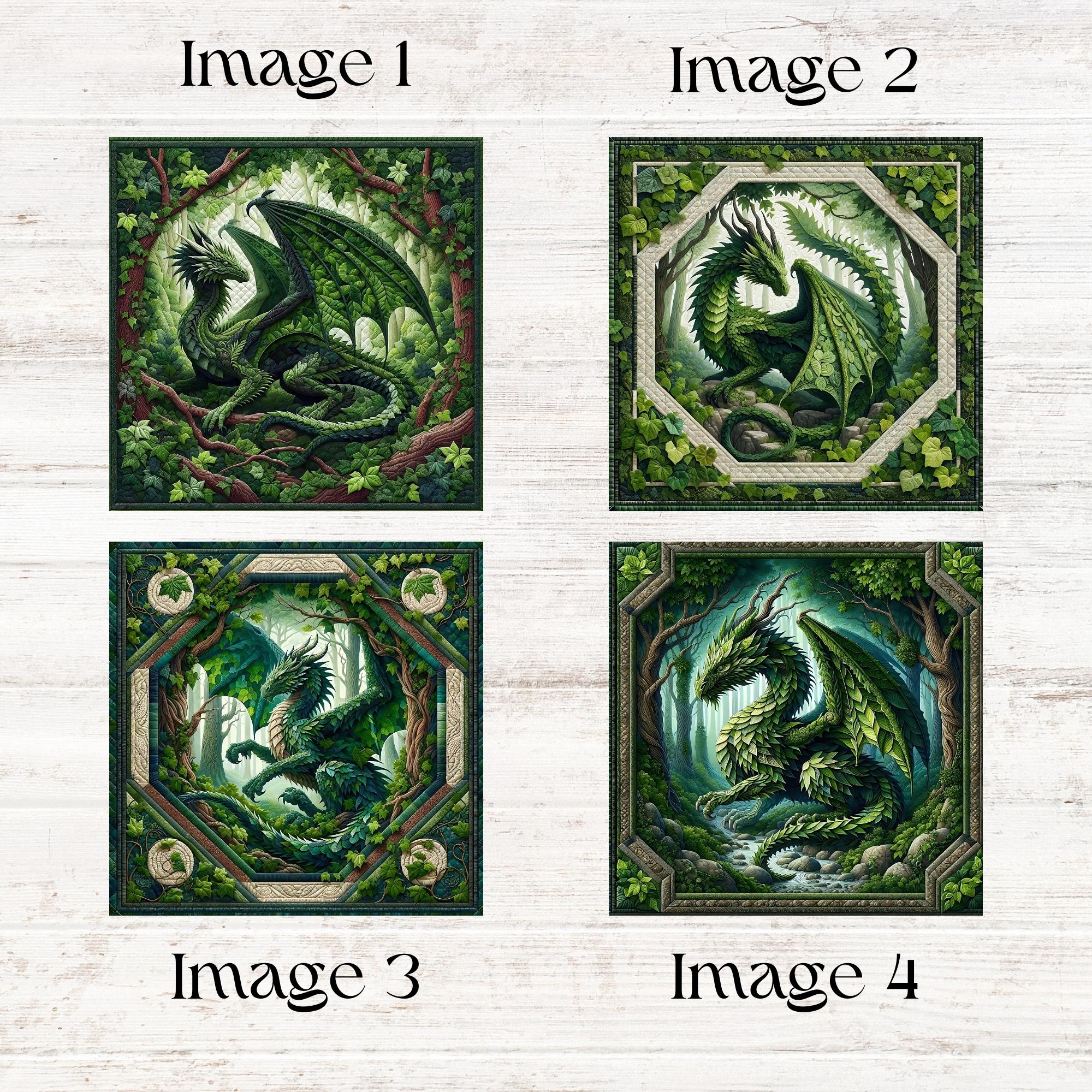 Enchanted Forest Guardians Fabric Panels - 20 Unique Designs for Sewing ...